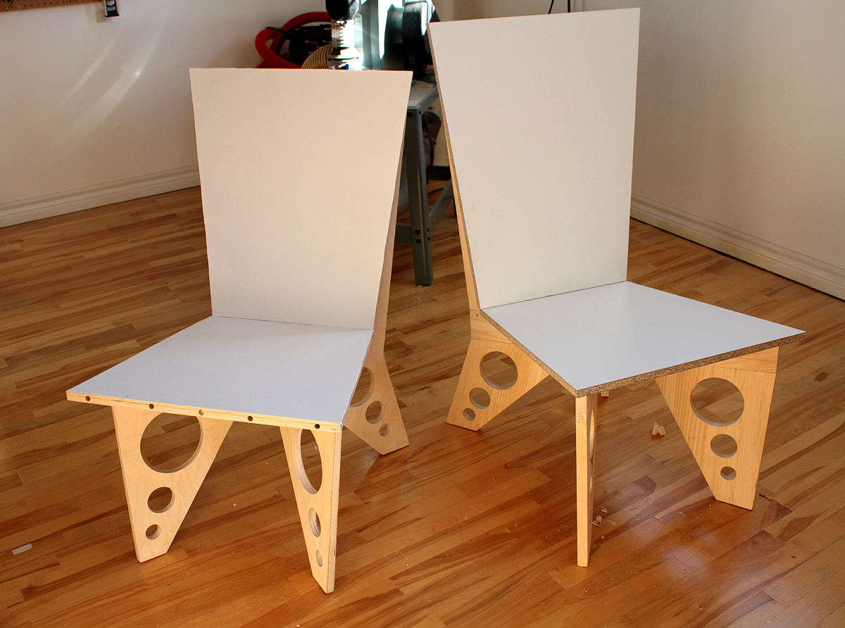 Lounge chair prototypes with lightening holes... - Pirollo ...